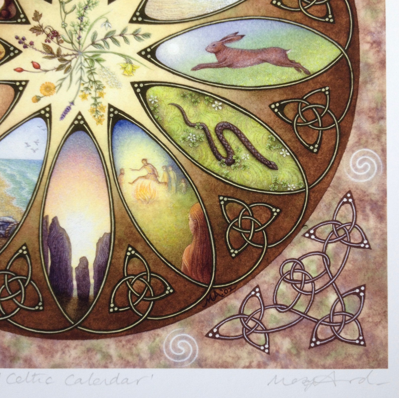 Limited Edition Print of celtic Calendar. - Etsy UK