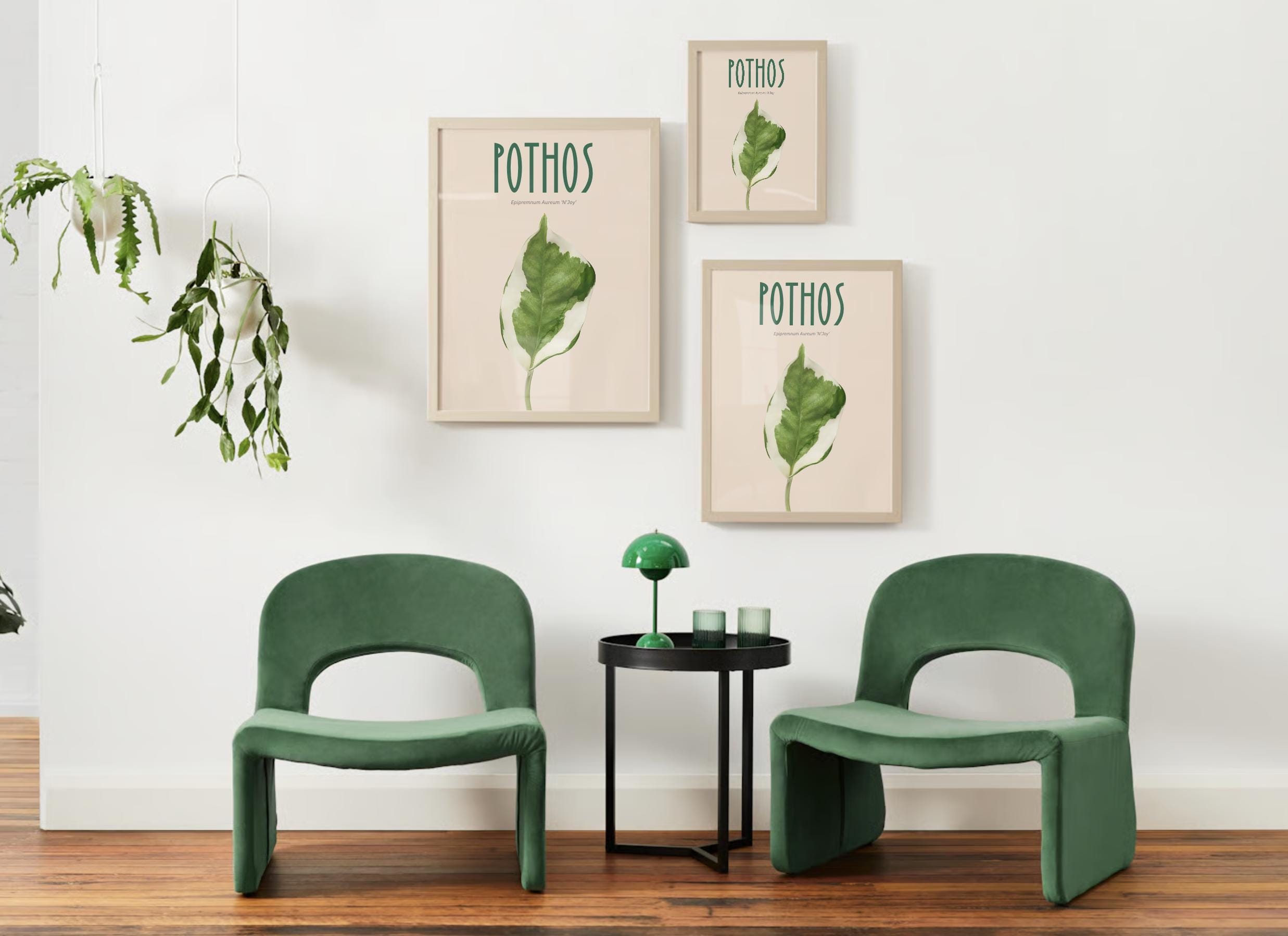 Pothos Epipremnum Aureum N'joy House Plant Poster Art Print ...