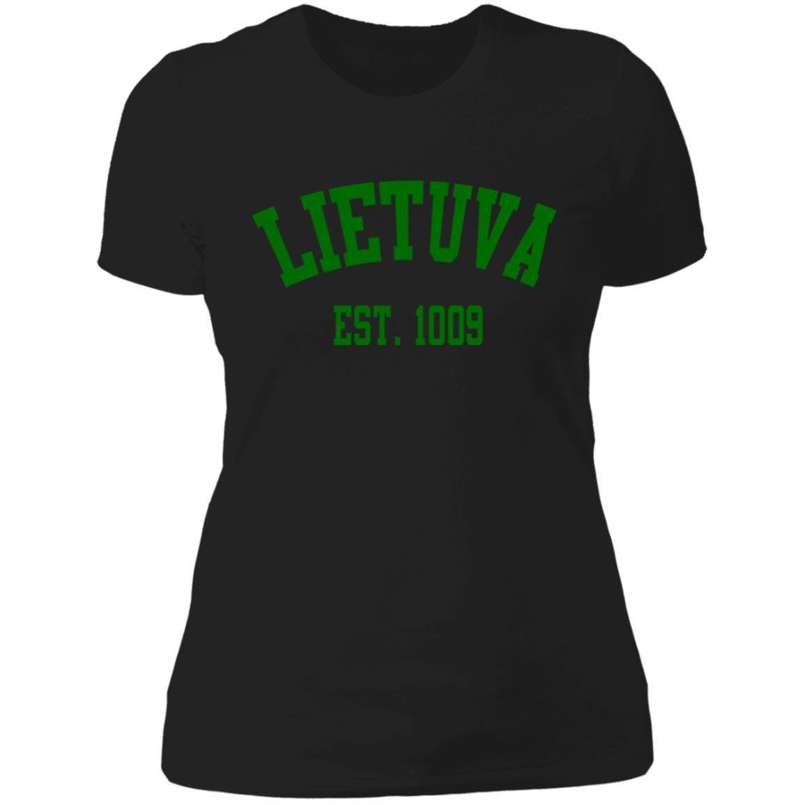Lithuania Strong Lietuva Est. 1009 Next Level Women's Boyfriend Tshirt ...