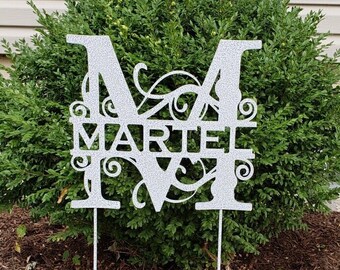 Monogram Yard Sign | Etsy