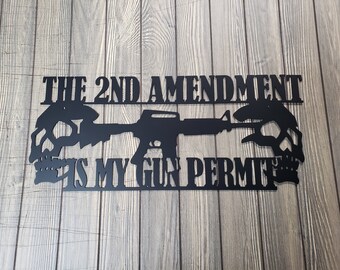 2nd Amendment Outdoor Sign - Etsy
