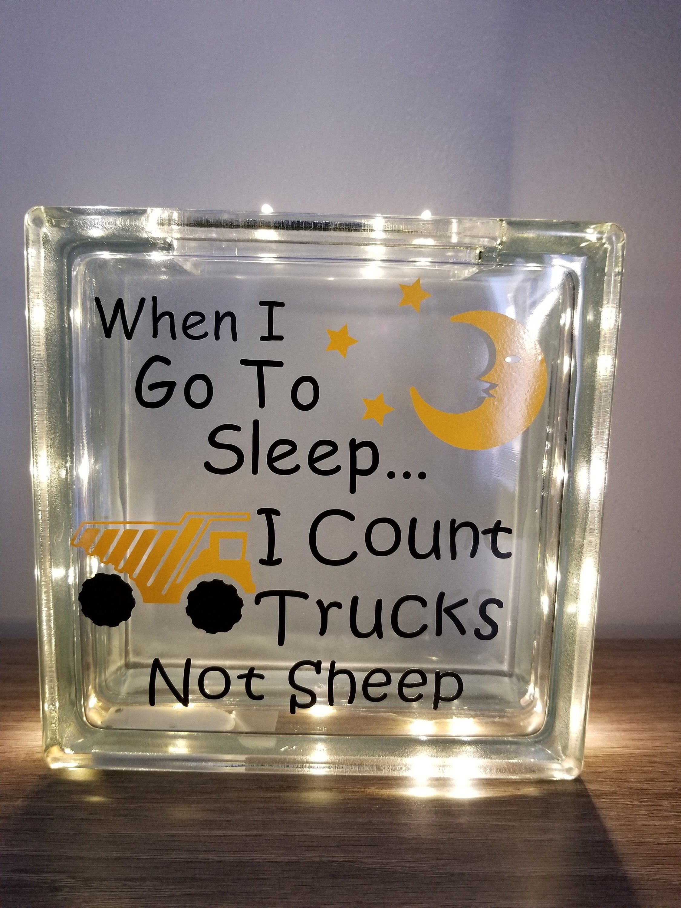 Glass Block and Bank With Lights - Etsy