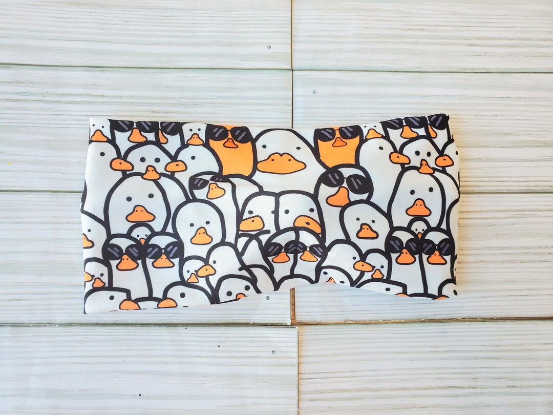 Handmade Duck Headband: Kawaii Workout Stretch Turban - Etsy