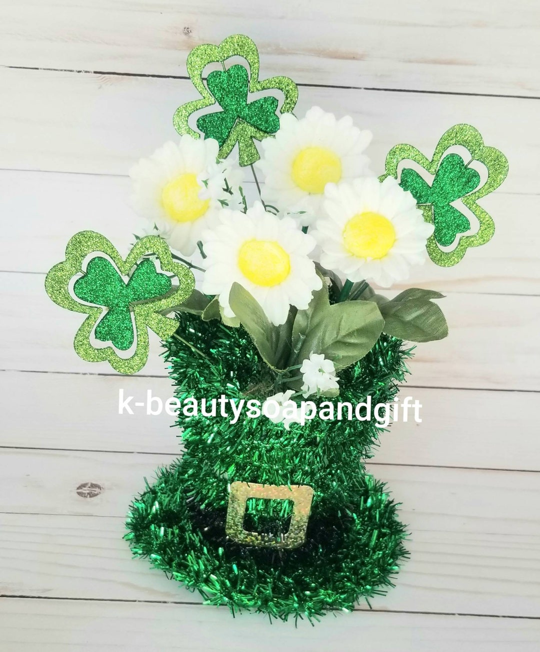 Daysi Arrangement St Patrick's Day Decor Soap,daysi White,st Patrick's ...
