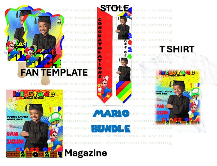 Mario Grad Bundle - Etsy