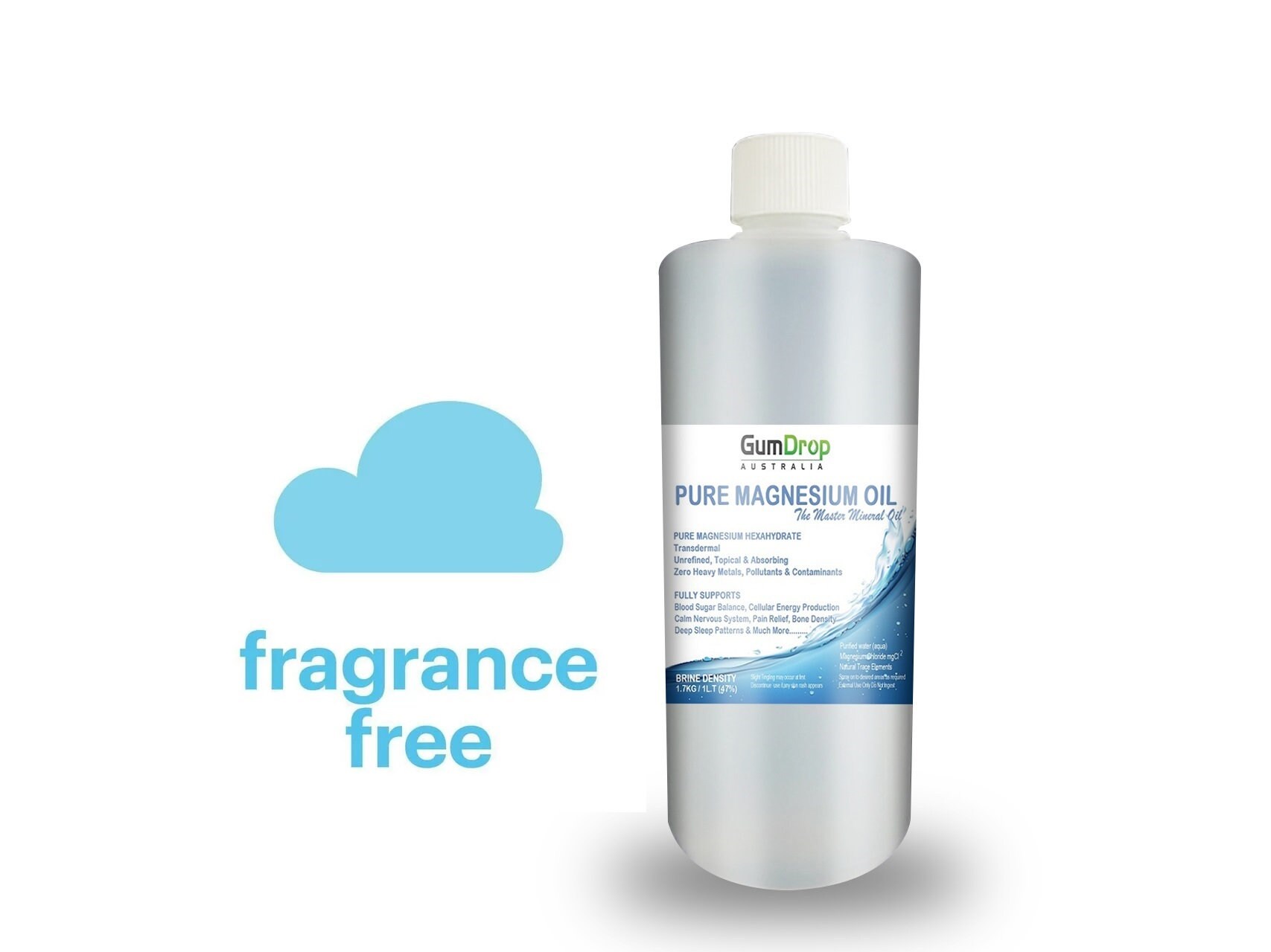 PURE MAGNESIUM Oil/brine Concentrated Formula 100% Pure Unscented ...