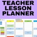 TEACHER WEEKLY Planner EXCEL Template | Teacher Weekly Schedule ...