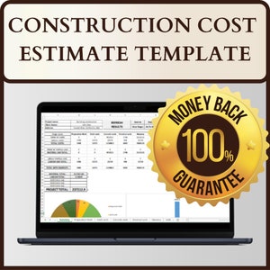 Construction Cost Estimate EXCEL Template Construction Project Budget Planning house ...