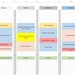 SMALL BUSINESS Planner EXCEL Template | Weekly Schedule Template ...