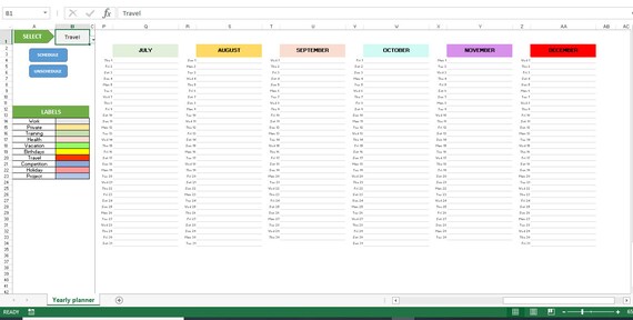 Hovedbokmal Excel 2024