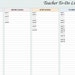 TEACHER PLANNER EXCEL To-do List Template | Customizable Teaching ...