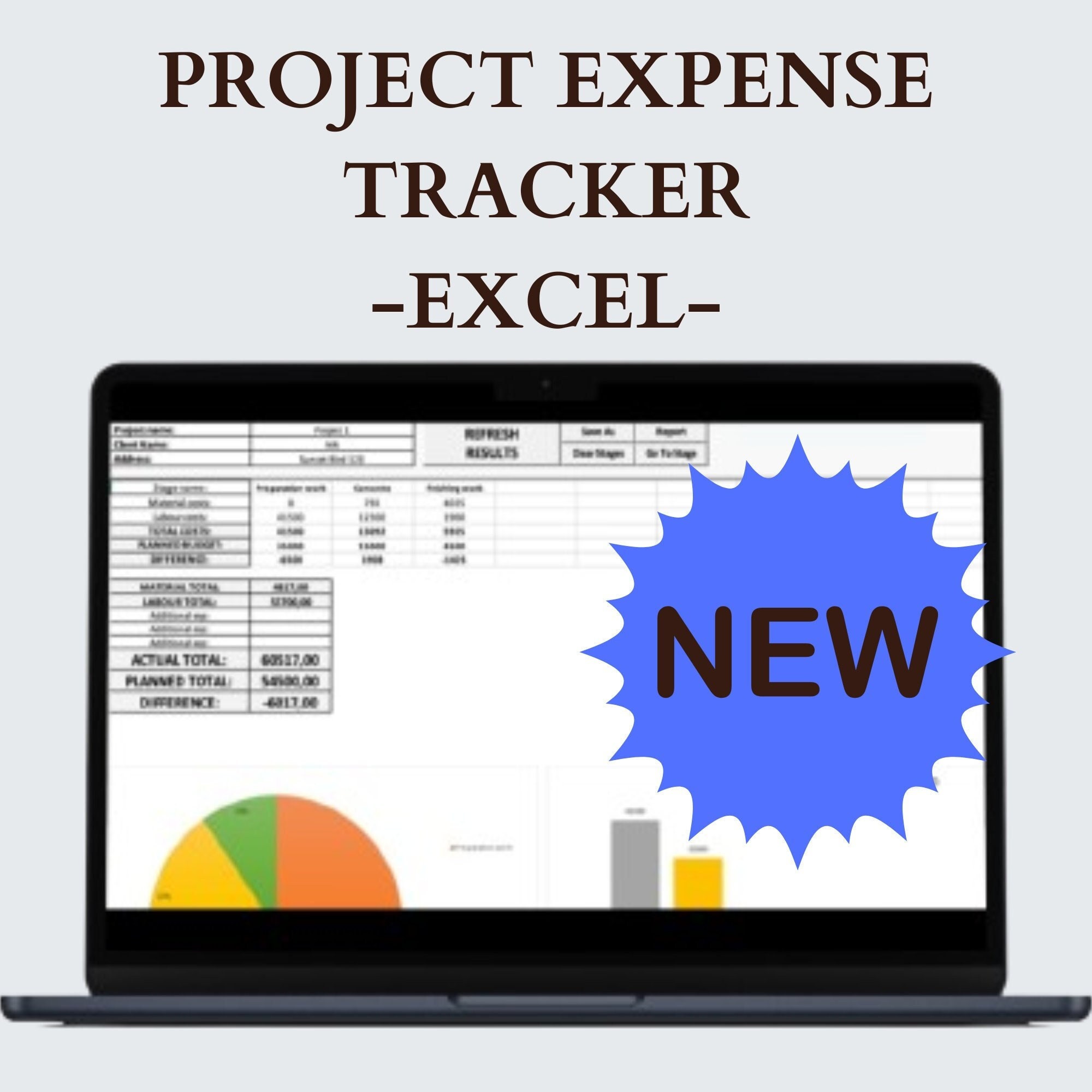 Expense Tracking EXCEL Template | Budget Tracker | Monthly Expense ...