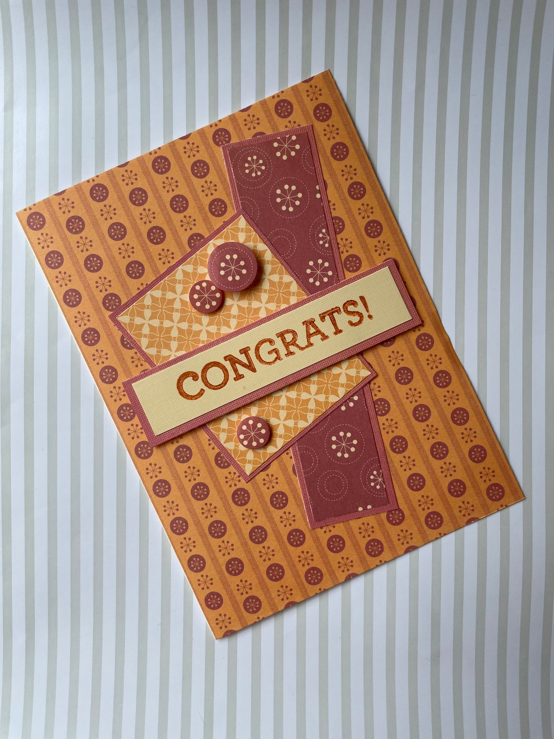 Best Wishes Card Handcrafted Cards Great Job Card Congrats - Etsy