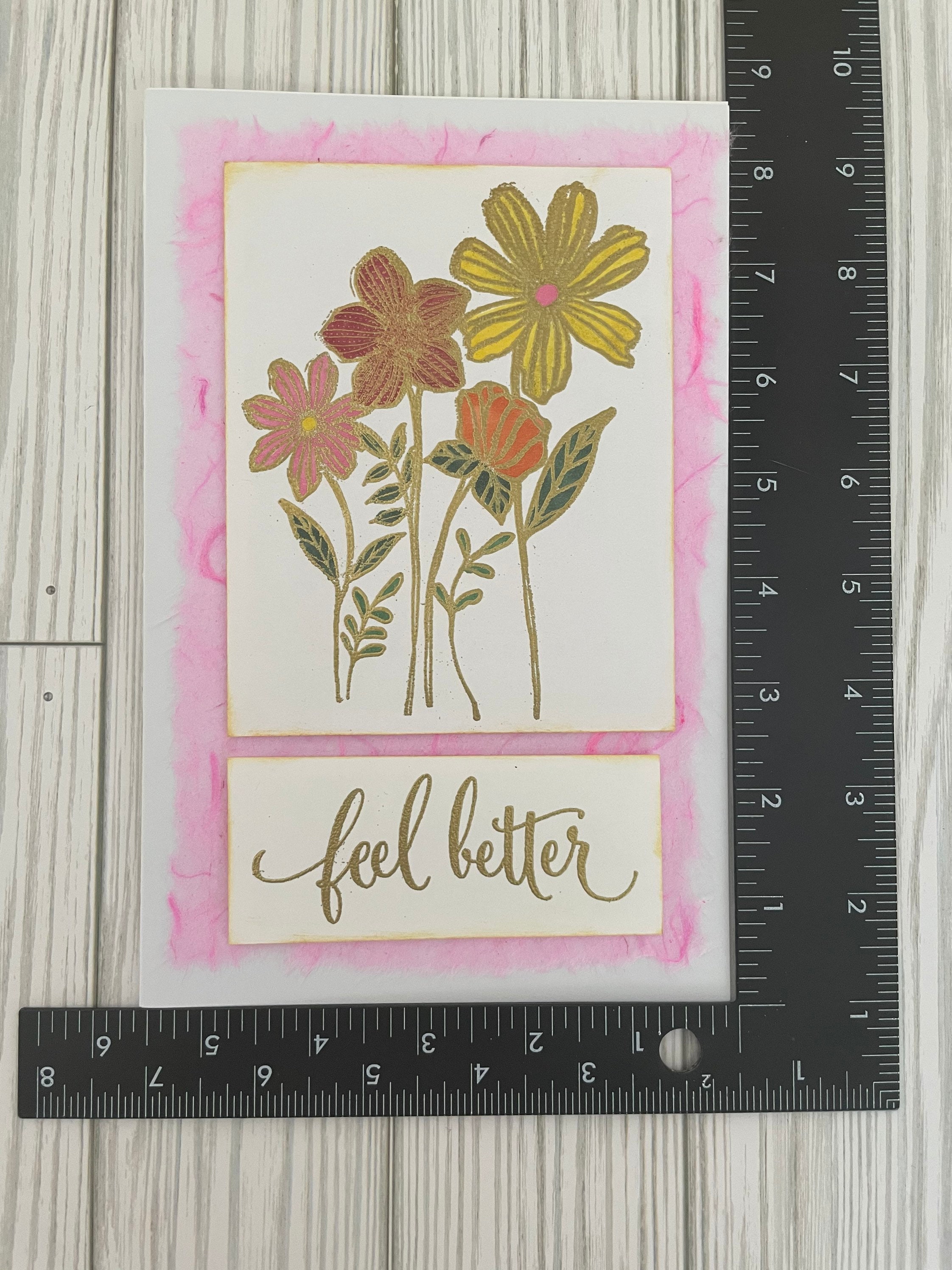 Get Well Soon Card Feel Better Card Get Well Wishes Floral - Etsy