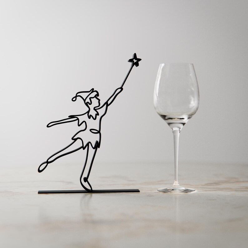 Peter Pan, Customized Line Art Figure, 3D Printed Gift, Unique Movie ...