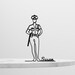 Police Woman/police Officer, Customized Line Art Figure, 3D Printed ...