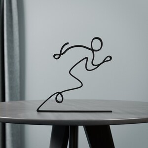 Runner, Customized Line Art Figure, 3D Printed Gift, Unique Sports Gift ...