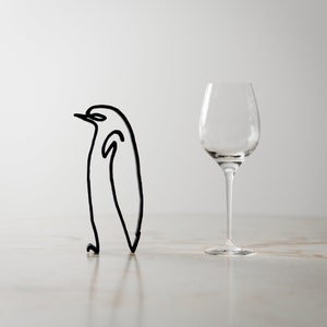 Picasso's Penguin One-line Figure, 3D Printed Gift, Minimalist Home ...