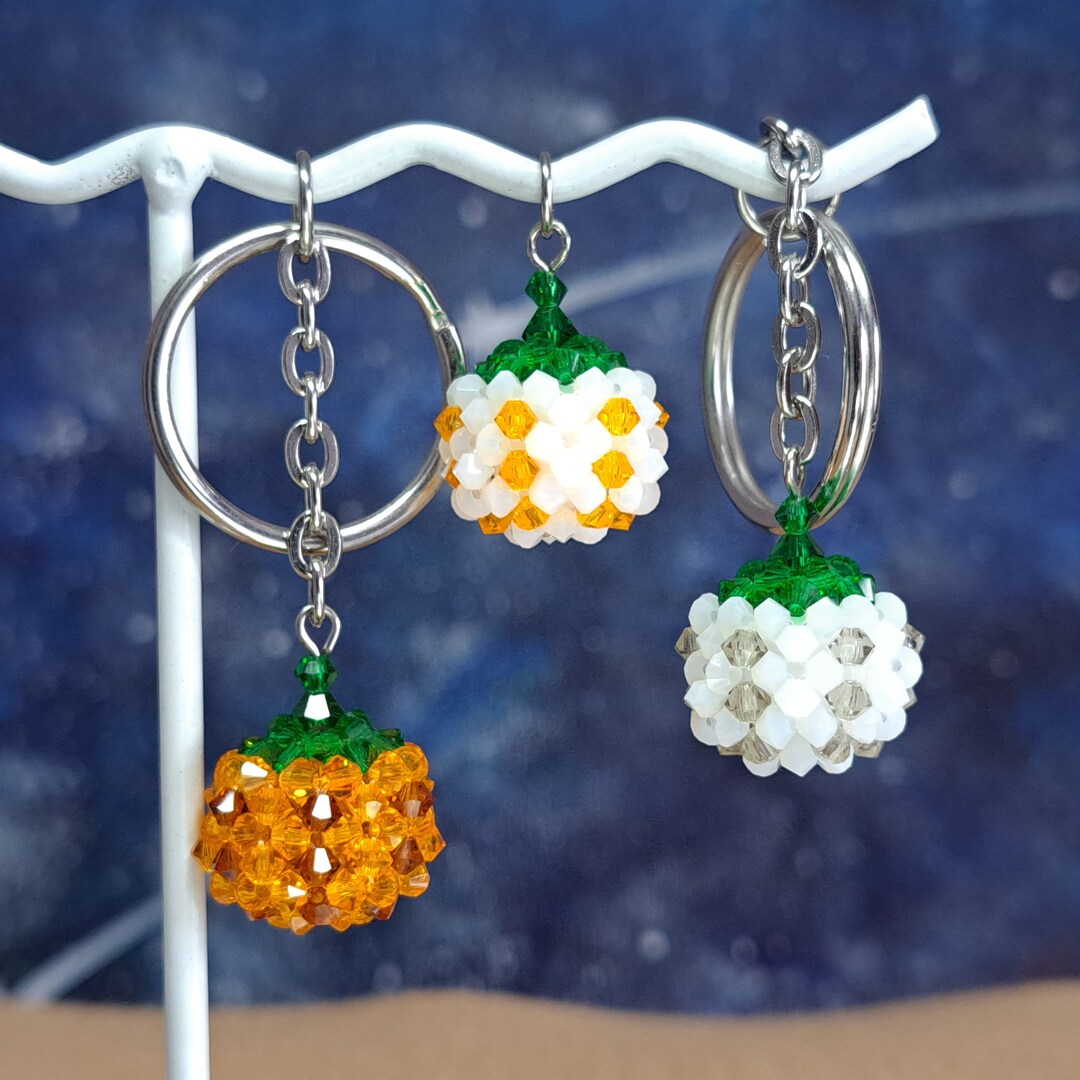 3D Mini Pumpkin Keychain - Etsy