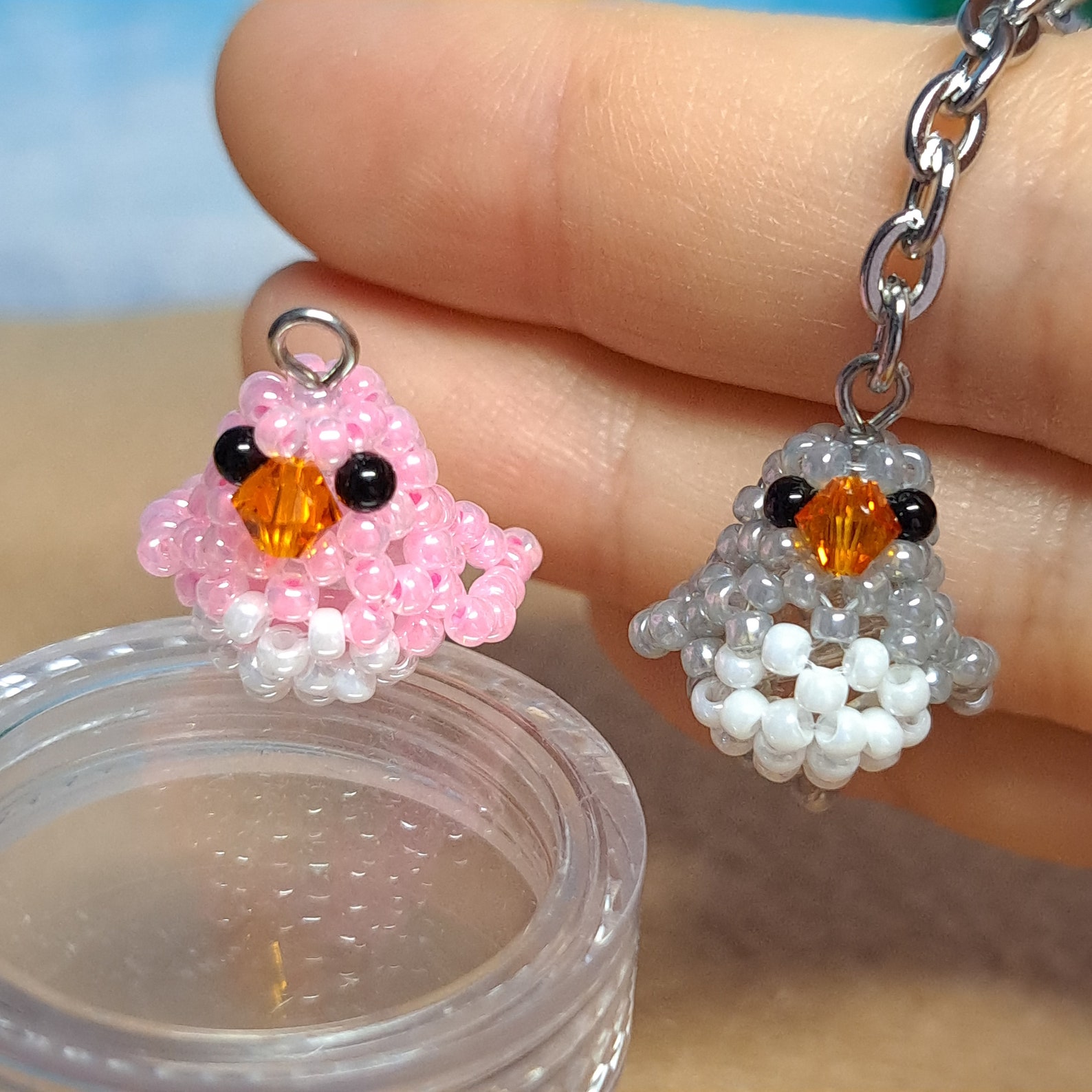 3D Mini Bird Keychain - Etsy