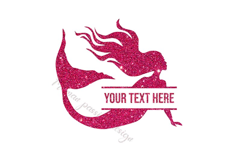 Mermaid Svg With Custom Name Mermaid T-shirt Svg Files - Etsy