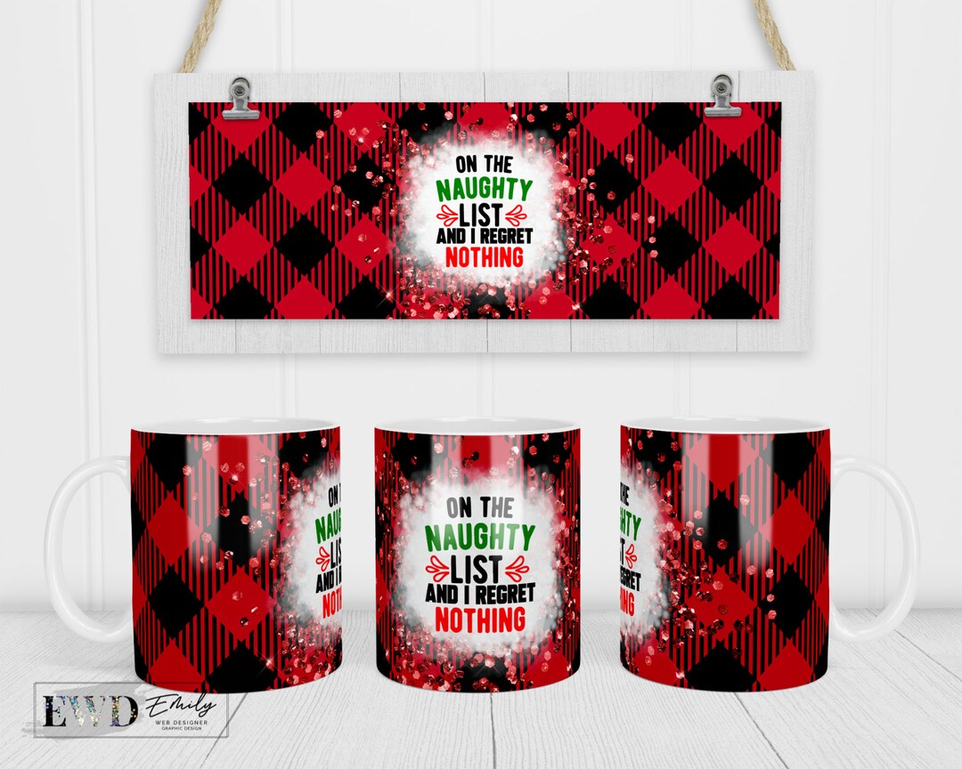 Funny Christmas Mug Design - Sublimation Coffee Mug Wrap - PNG Design ...