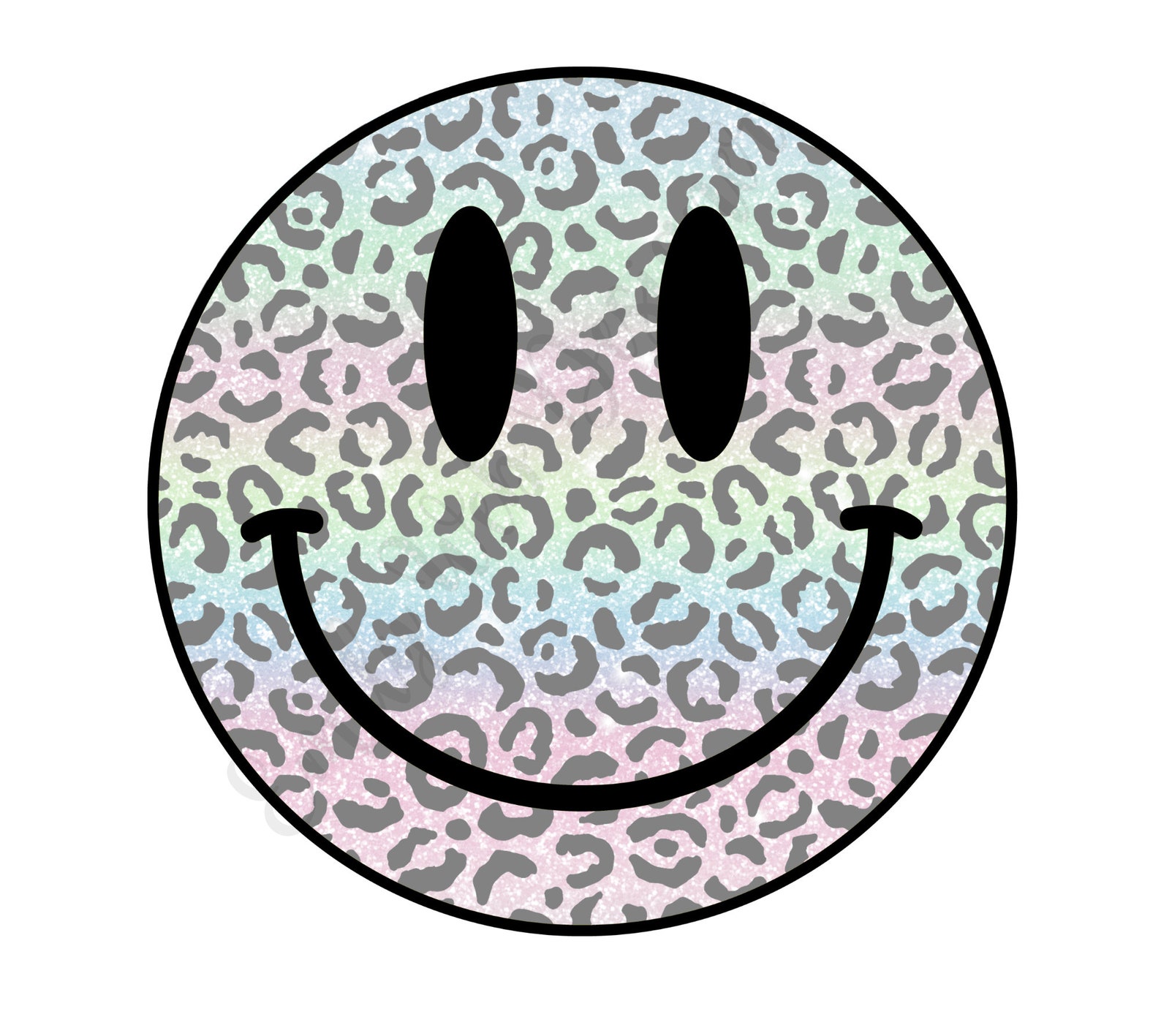 Retro Smile Face PNG Leopard Smile Face PNG Smile Face - Etsy
