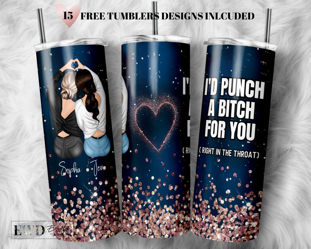 Personalized Best Friend Tumbler Wrap, Best Friend Gifts for Women ...