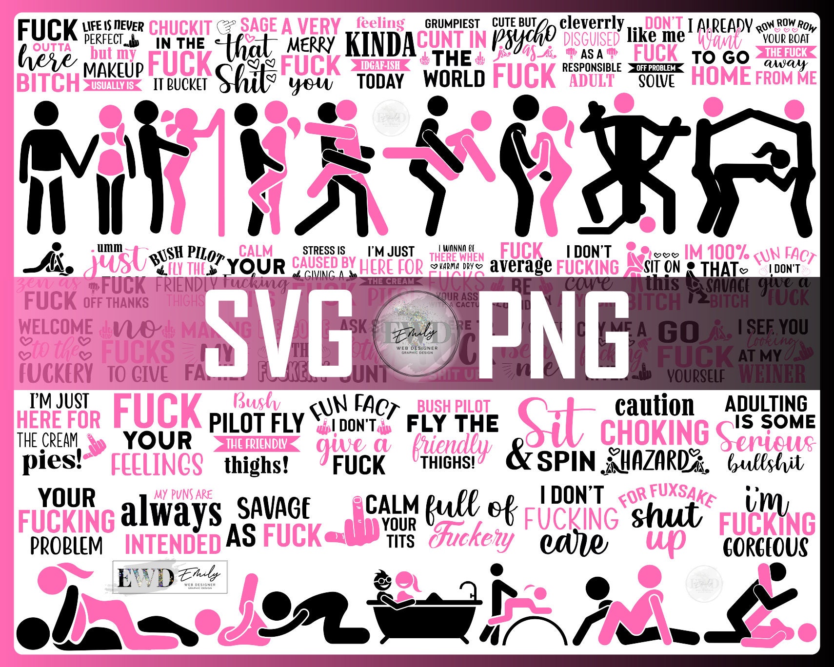 Swear Bundle Adult Content Svg Bundle Funny Adult Bundle - Etsy Canada