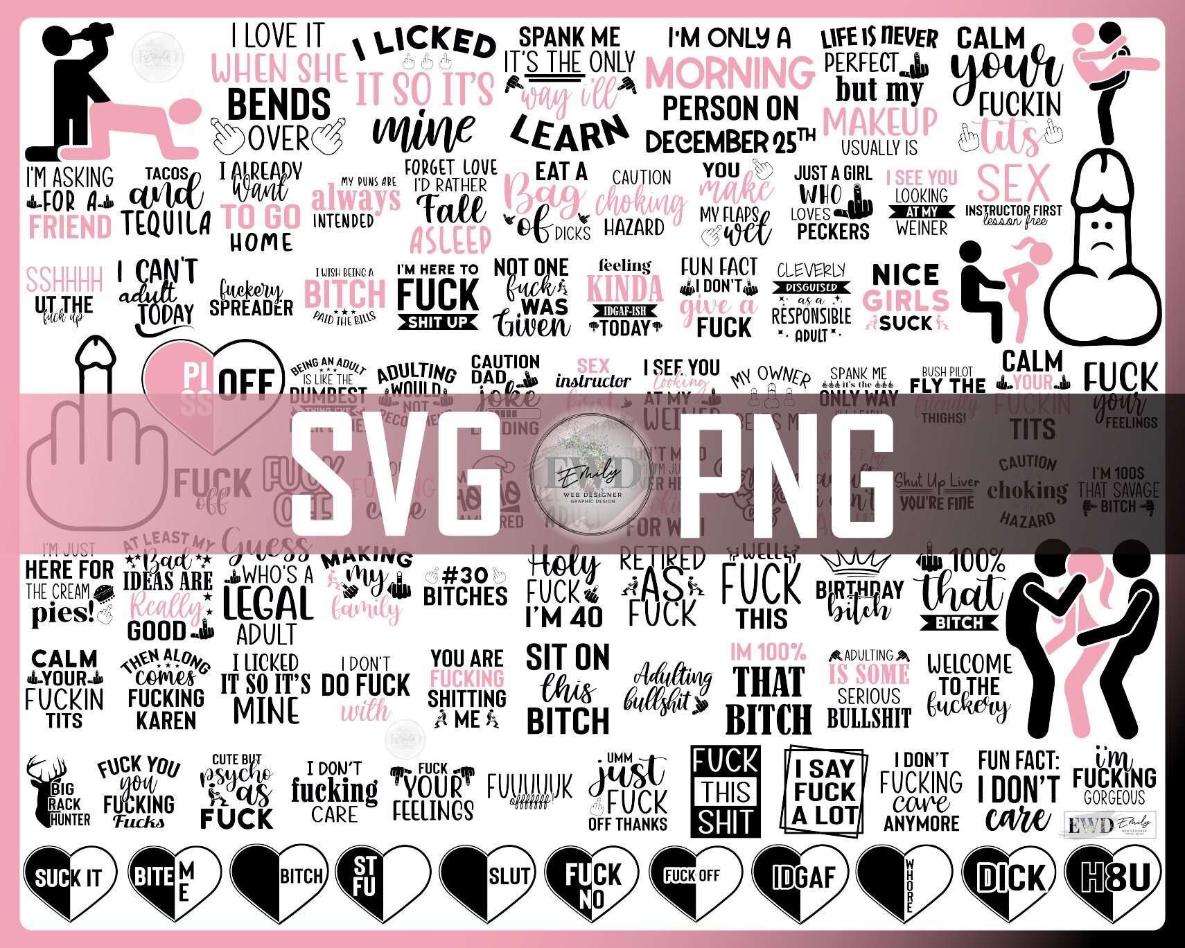 Swear Bundle Adult Content Svg Bundle Funny Adult Bundle - Etsy UK