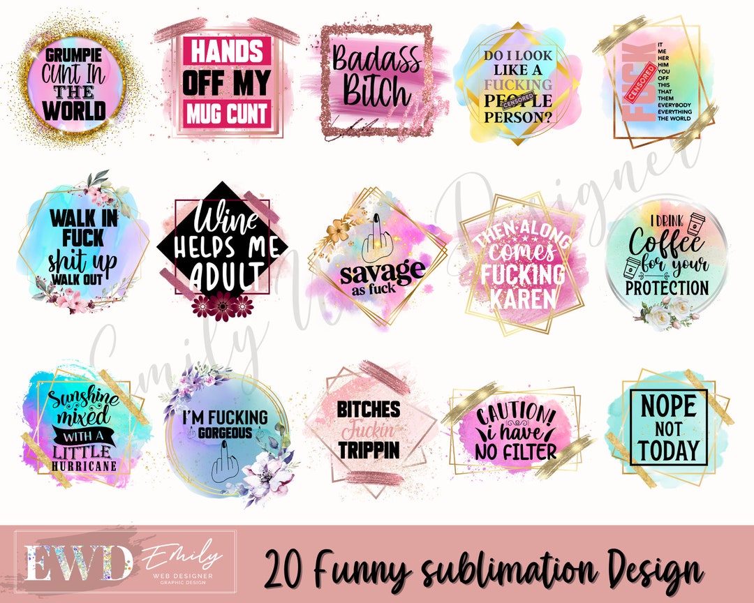 Funny Sarcastic PNG Bundle: Mom Life Sublimation Designs (digital ...