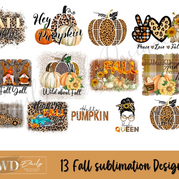 Fall Sublimation - Etsy