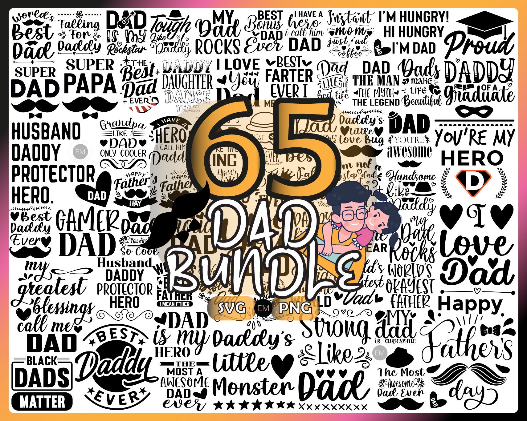 Dad Bundle Svg Dad Svg Bundle Svg Png Funny Dad Svg - Etsy