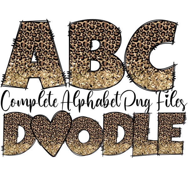 Doodle Letters - Etsy