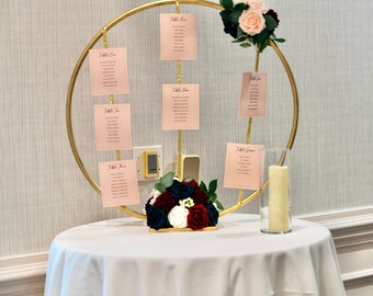 Wedding Seating Chart Sign and Stand - Etsy