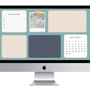 Calendar 2022 Desktop Organizer Wallpaper Mac Windows Natural Minimal ...