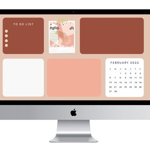 Calendar 2022 Desktop Organizer Wallpaper Mac Windows Natural Minimal ...