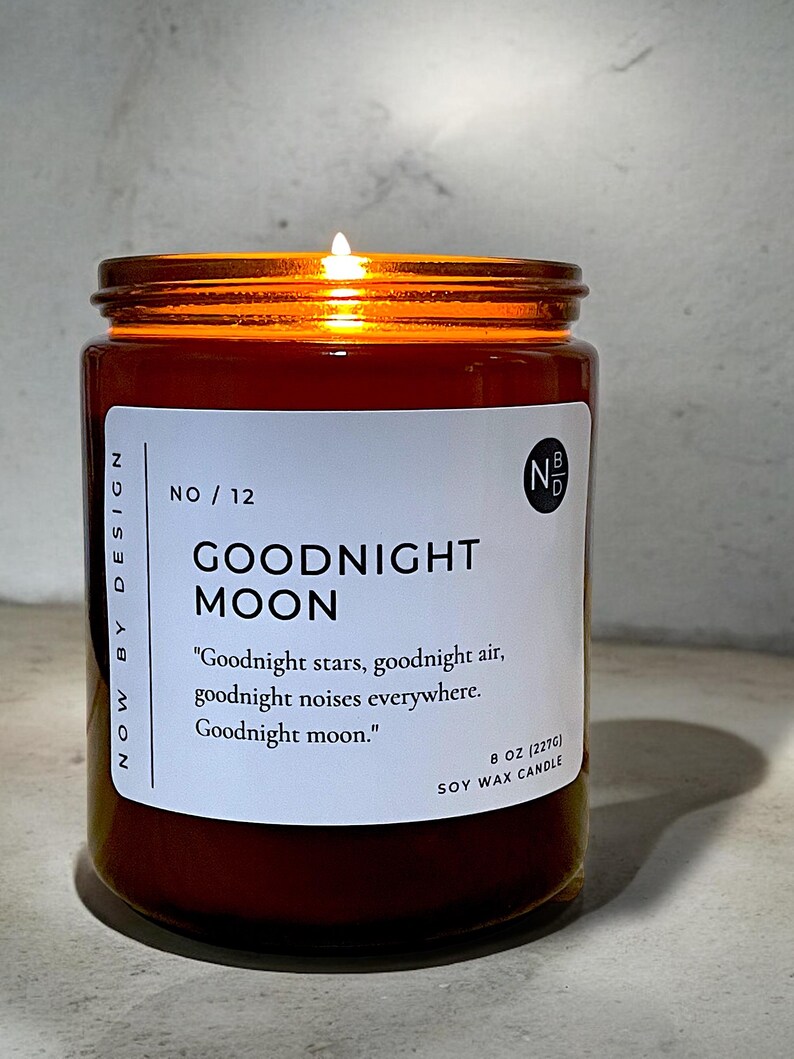 Goodnight Moon, Soy Wax Blend, 8oz Candle, Wood Wick, Teacher Gift ...
