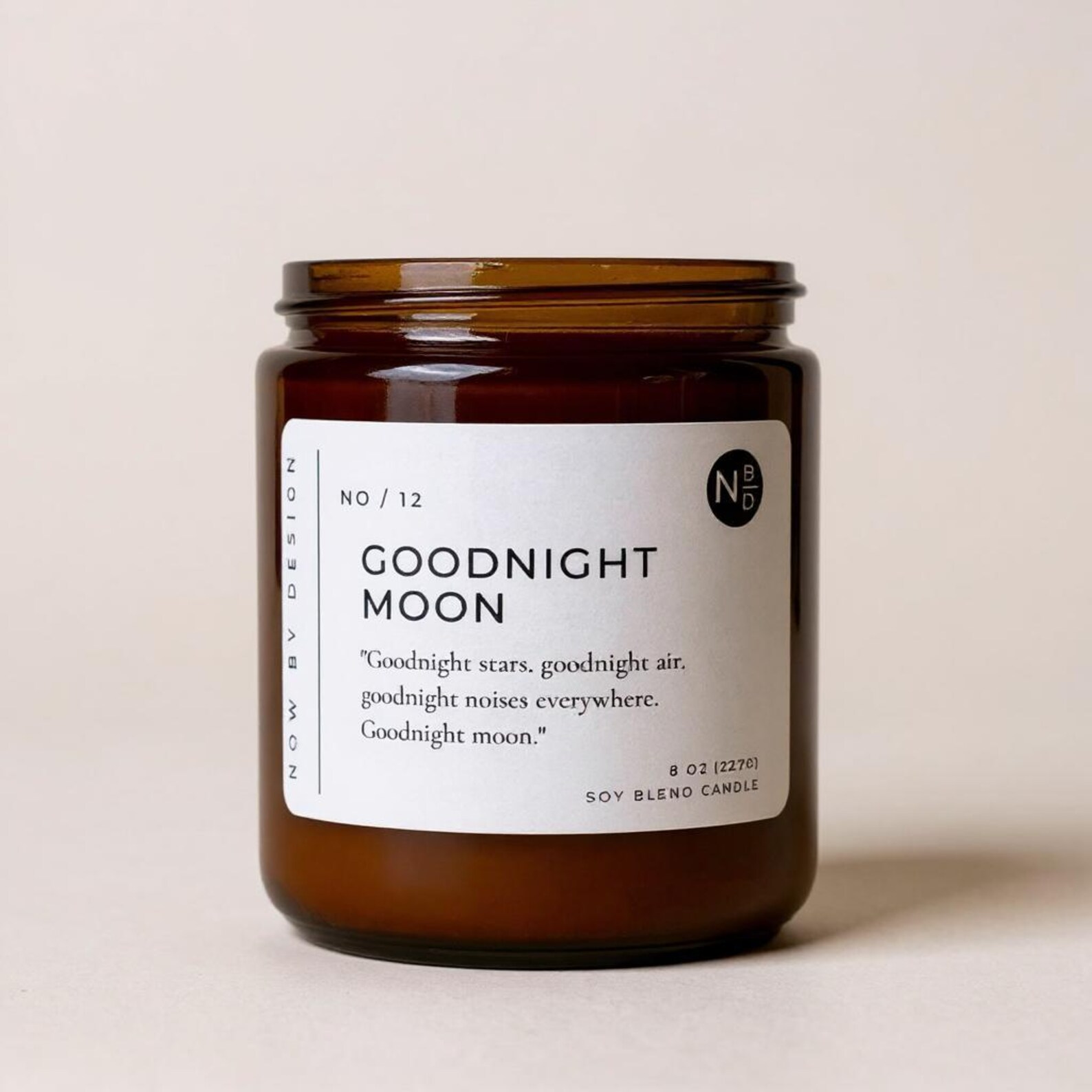 Goodnight Moon, Soy Wax Blend, 8oz Candle, Wood Wick, Teacher Gift ...