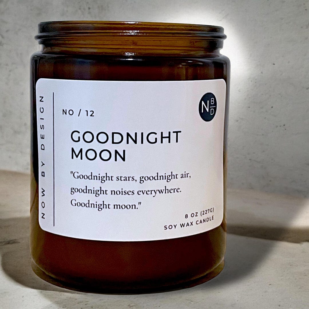 Goodnight Moon, Soy Wax Blend, 8oz Candle, Wood Wick, Teacher Gift ...