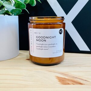 Goodnight Moon, Soy Wax Blend, 8oz Candle, Wood Wick, Teacher Gift ...