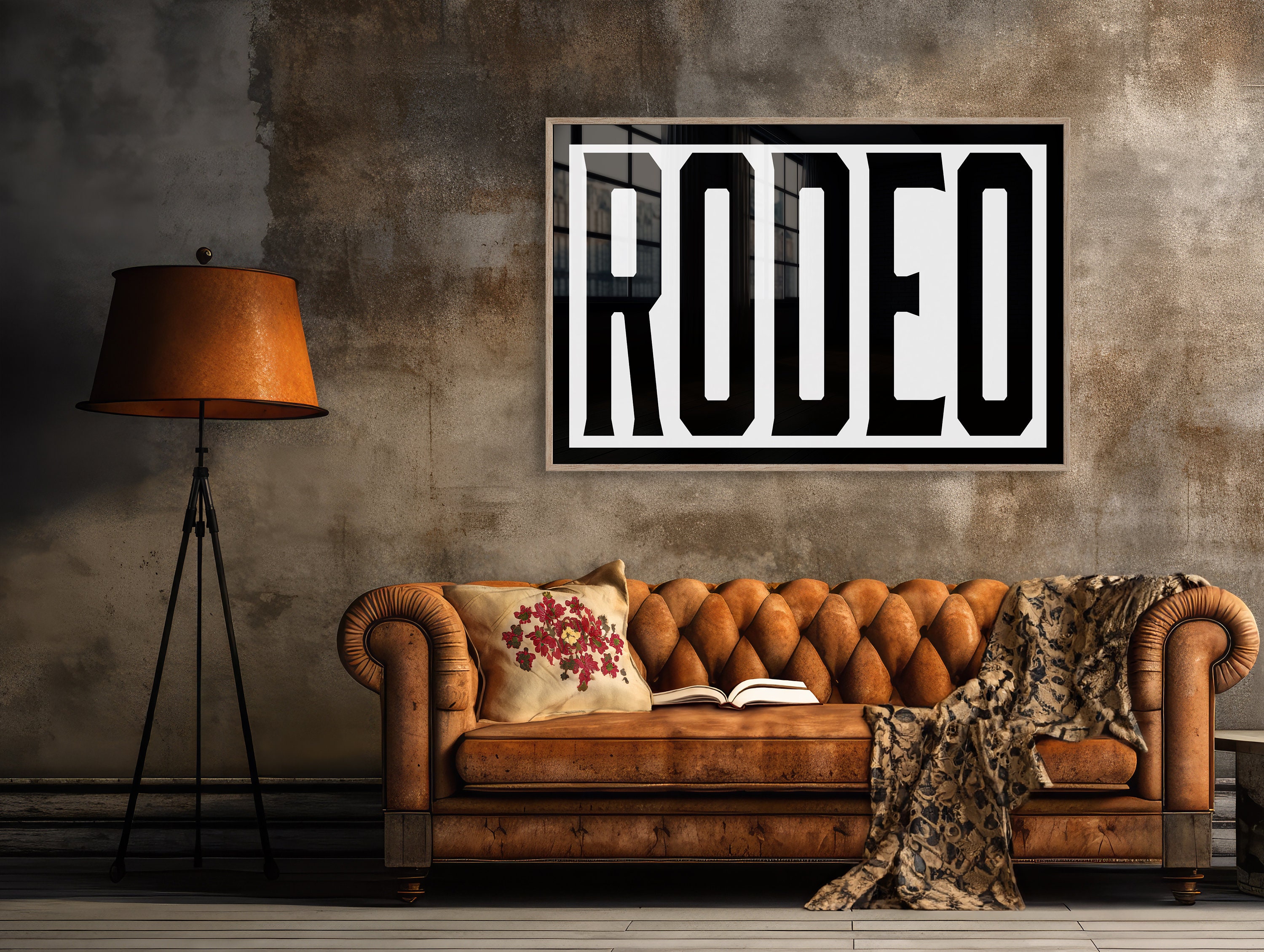 Howdy Rodeo Typography Art Print, Digital Download, Western Decor ...