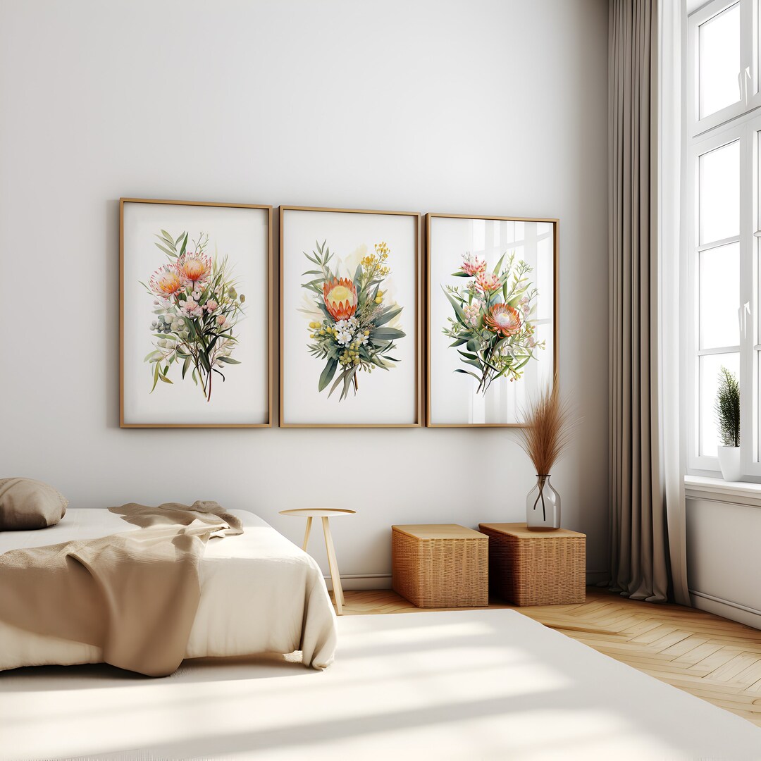 Set of 3 Australian Native Flower Posters, Digital Download, Botanical ...