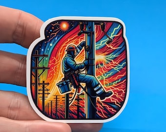 Lineman Zyn Can Sticker, Power Lineman Hard Hat Sticker, Blue Collar ...