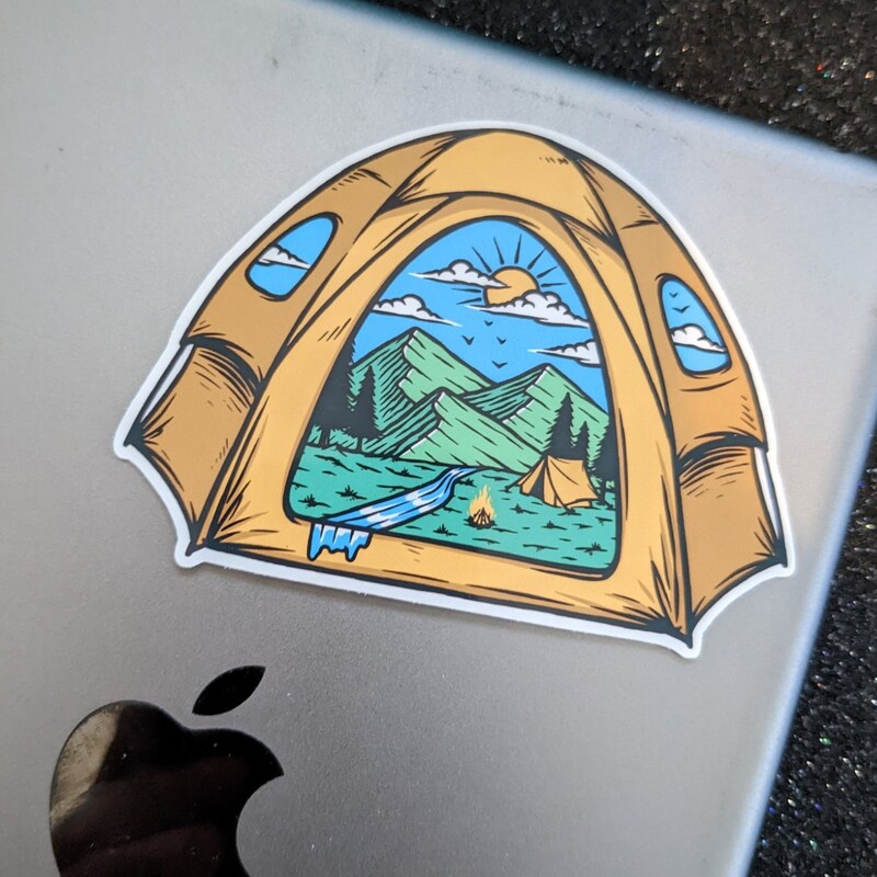 Tent Sticker - Etsy