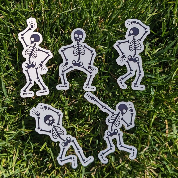 Skeleton Sticker - Etsy