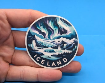 Iceland Travel Sticker // Icelandic Decal for Suitcase, Laptop, Car or ...