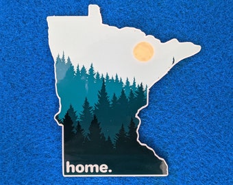 Minnesota Home Sticker - Etsy