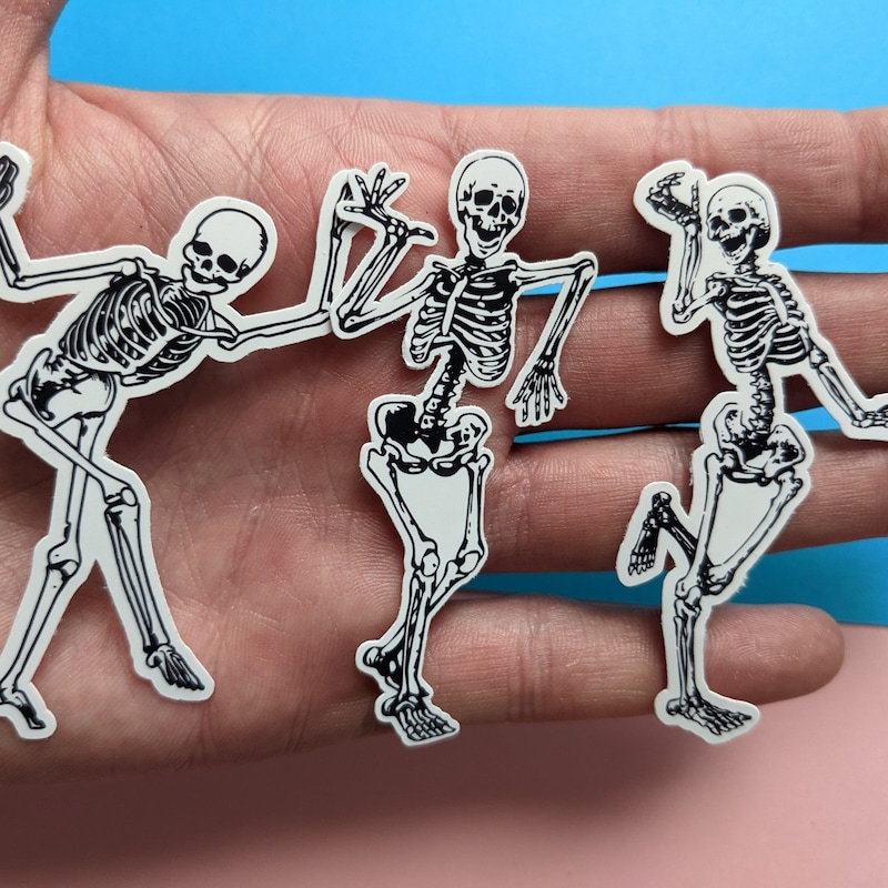 Skeleton Sticker - Etsy
