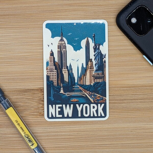 New York Sticker - Etsy